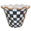 MacKenzie-Childs 8" Courtly Check Flower Pot - Shop Dekado