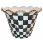 MacKenzie-Childs 8" Courtly Check Flower Pot - Shop Dekado