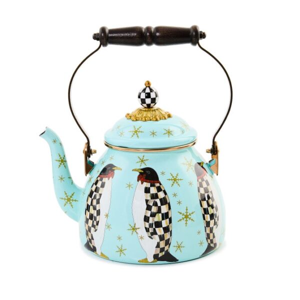 Mackenzie-Child's - Penguin Parade 2 Quart Tea Kettle - Shop Dekado